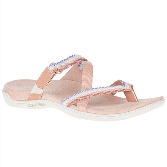 Merrell | Shoes | Merrell District Mendi Asymmetrical Thong Sandals ...